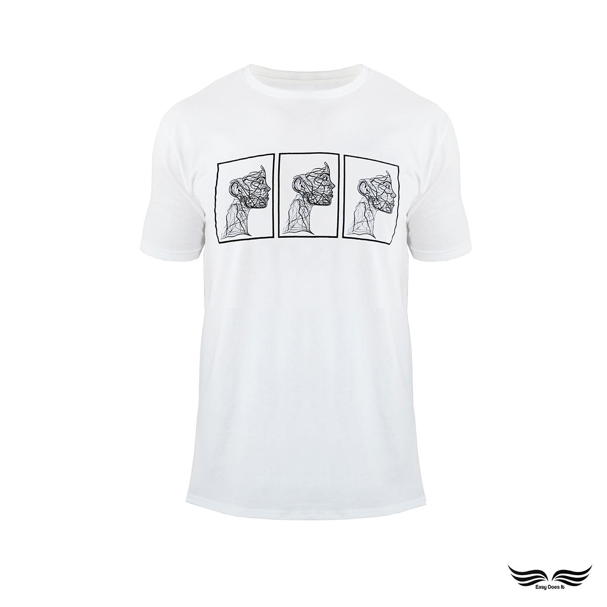 Face Sequence Crew Tee – Easy Does It